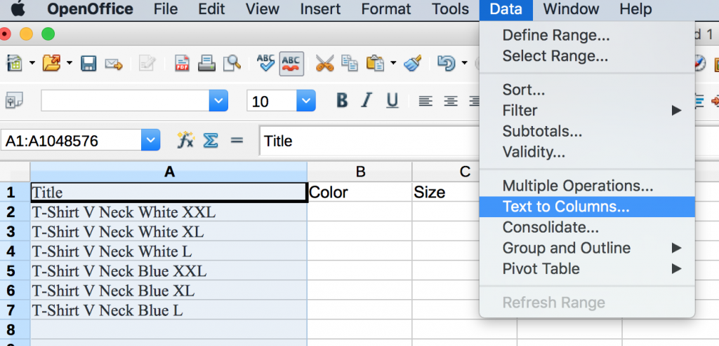 Extract Attribute Names From Titles In Spreadsheet