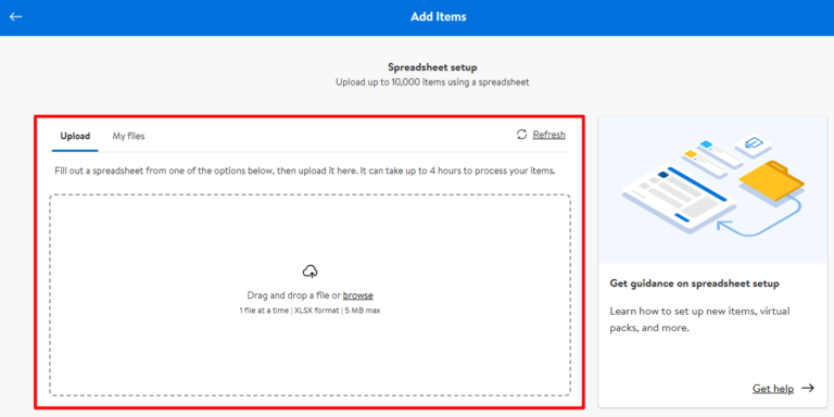 New Item Setup via Walmart Seller Center